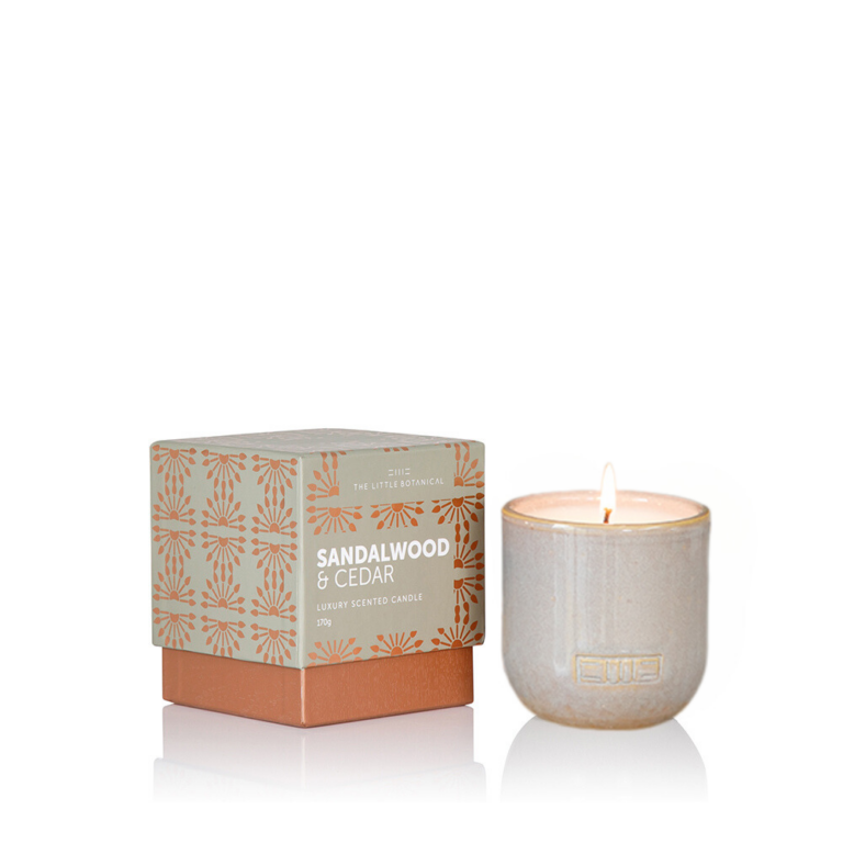Sandalwood & Cedar Luxury Candle | Online Houseplants & Gifts