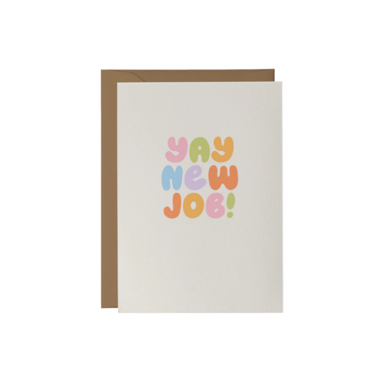 Yay New Job Card | The Little Botanical