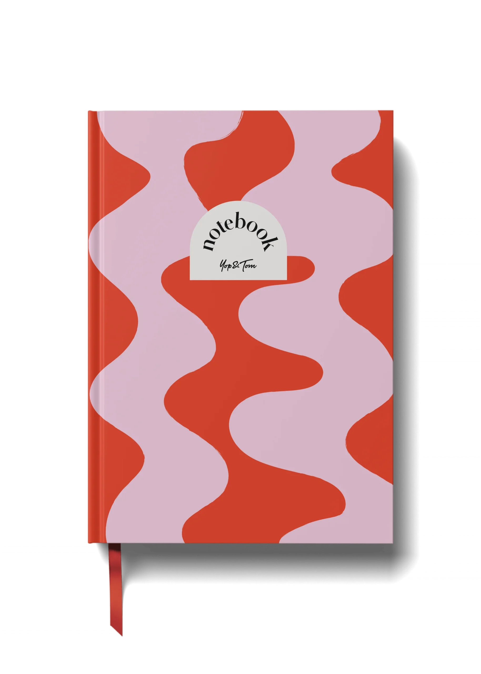 Yop & Tom Red Ripple Notebook | The Little Botanical